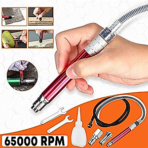 1/4 inch Pencil Type Die Grinder, Air-powered Micro Die Grinder,Compact Pencil Grinder With Wrench Handheld,65000 rpm