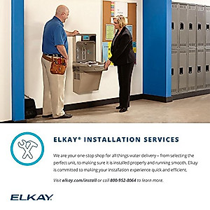Elkay EZH2O Bottle Filling Station, & Bi-Level High Efficiency Vandal-Resistant Cooler, Filtered 8 GPH Stainless