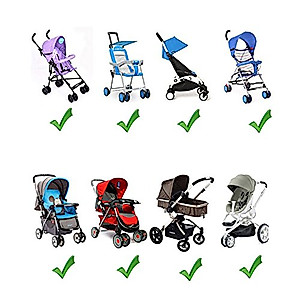 Xcivi Mosquito Net -Insect Bug Net for Baby Strollers Infant Carriers Car Seats Cradles (White)