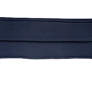 SUPMAISON Pack of 2 Outdoor Deep Seat Cushion Set, 24 x 24, Fade Resistant, Deep Seat Bottom and Back Cushion for Chair, Sofa, and Couch, zipper, foam (Navy Dobby)