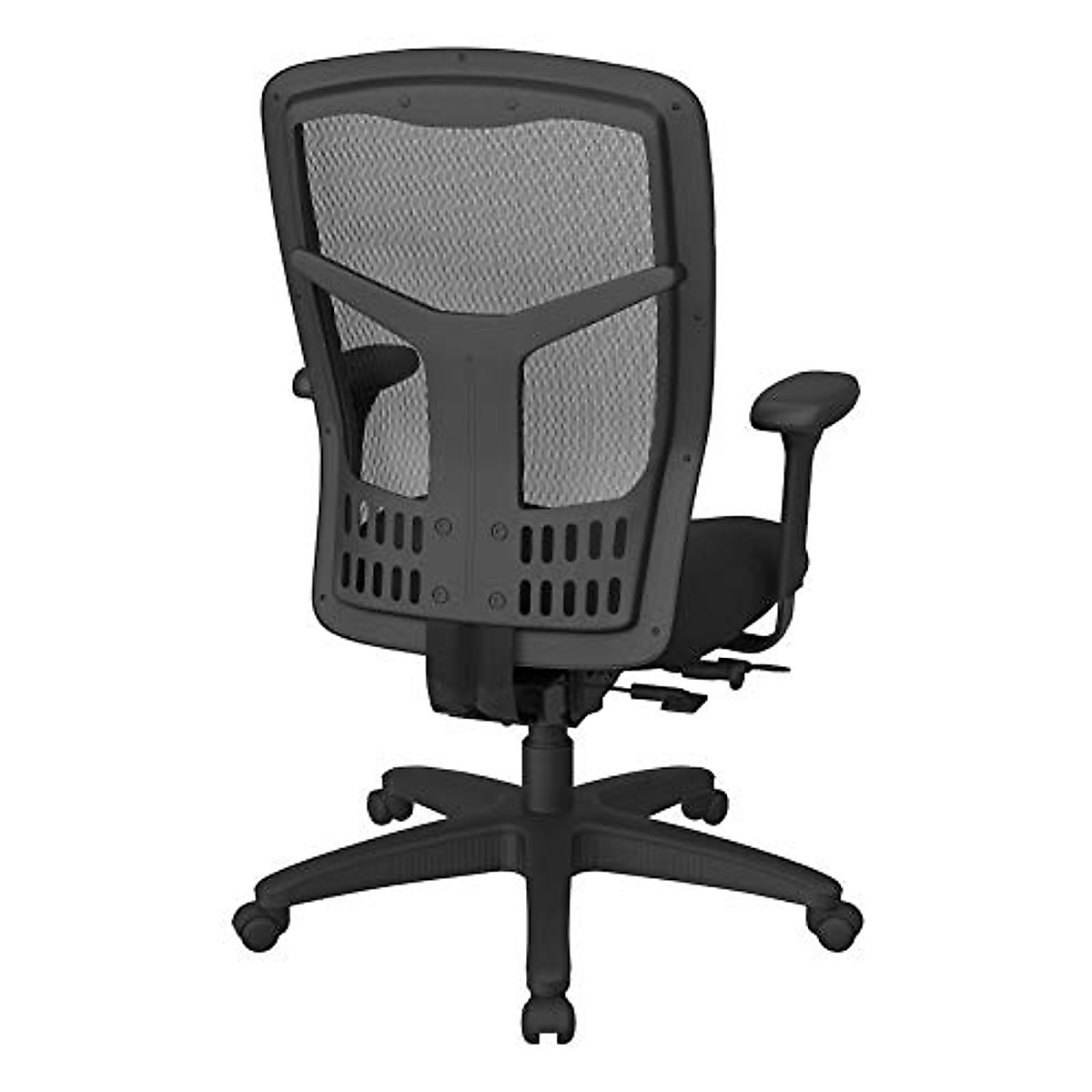 Office Star ProGrid High Back Manager's with Adjustable Seat Height, 2-to-1 Synchro Tilt Control and Seat Slider, Black Mesh