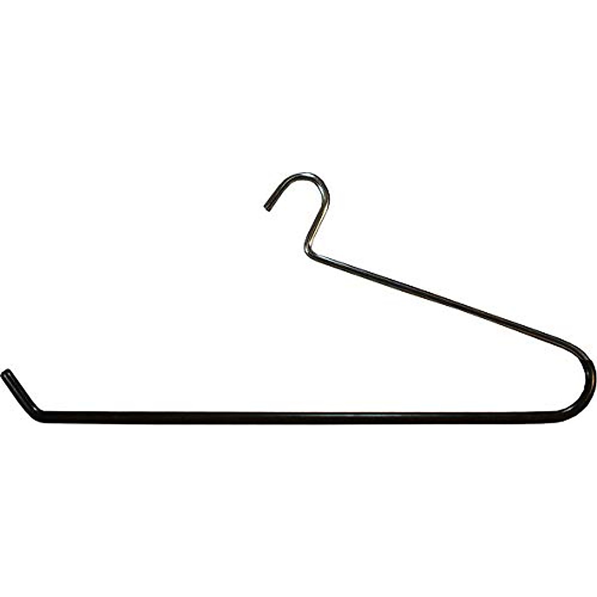 Oversized Chrome Quilt Hanger with Black Nonslip Vinyl Coating in 22" Length X 3/8" Thick, Box of 10