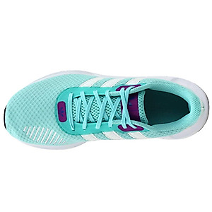 adidas Originals Women's Swift Run Refine Sneaker, Clear Aqua/White/Core Black, 7