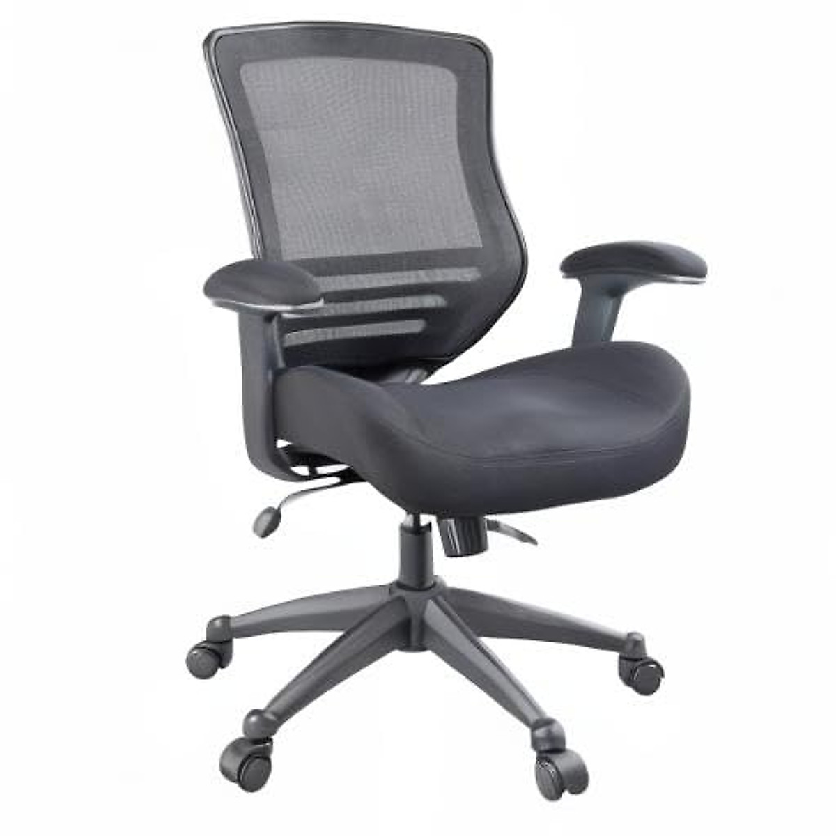 BOLISS Ergonomic Office Computer Desk Chair Height Adjusting Arm Waist Support Function-Black