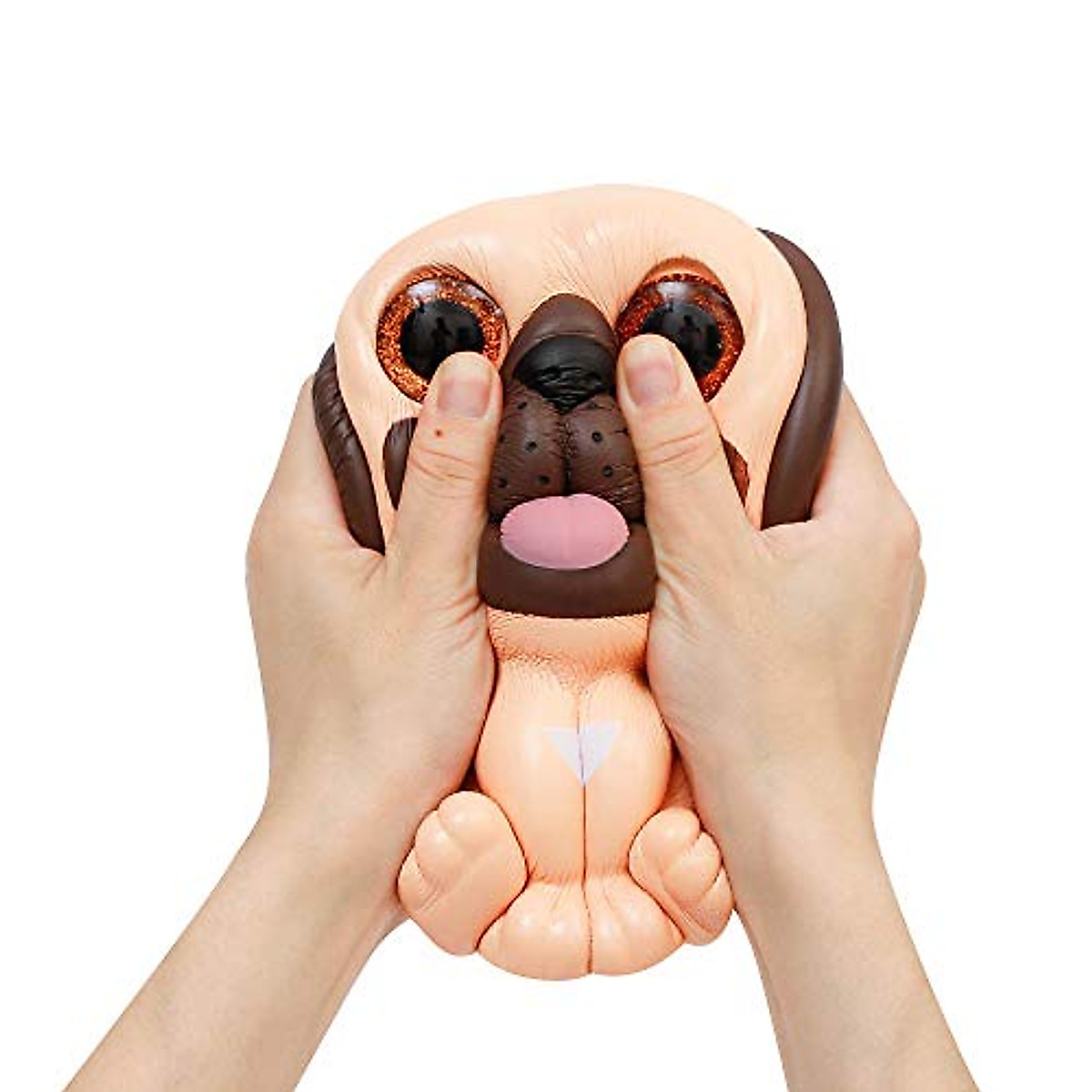 Anboor 7.9 Inches Dog Squishies Jumbo Kawaii Soft Slow Rising Scented Animal Big Eyes Squishies Pug Stress Relief Kids Toys Decorative Props