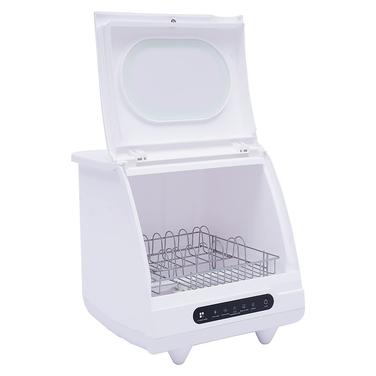 Portable Countertop Dishwasher, Mini Dishwashers with 5 Washing Programs & Air-dry Function, Automatic Deep Heating Cleaning Machine for Small Apartments, Offices, Dorms, Kitchen & RVs
