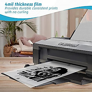 CISinks 13" x 19" 100micron WaterProof Quick Drying Inkjet Transparency Film for Silk Screen Printing Positives Universal (50 Sheets)