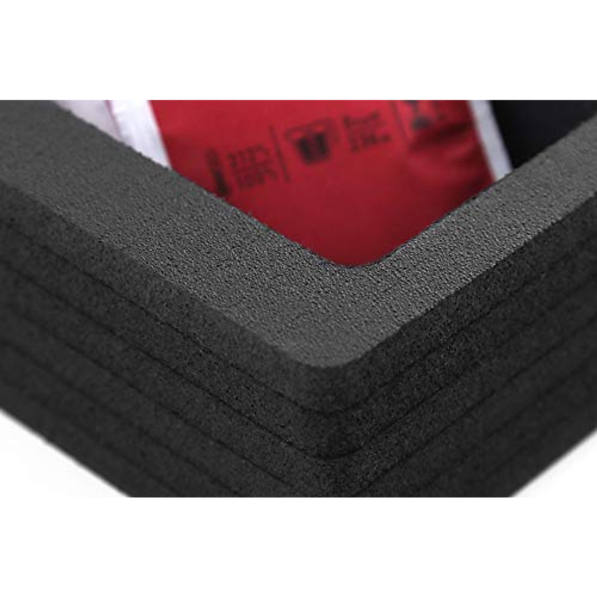 Polar Whale 2 Tea Bag Storage Deluxe Organizers Tray Drawer Bin Insert for Kitchen Home Office Condiments Packets Waterproof Washable Black Foam 6 Compartment 12.6 X 17.9 Inches