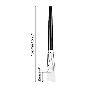 PATIKIL Succulent Cleaning Brush 6Pack 152mm Gardening Tools Plant Brush for Garden Black Handle