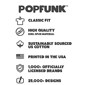 Popfunk Official Looney Tunes Marvin The Martian Kaboom Adult Unisex Classic Ring-Spun T-Shirt (Large)