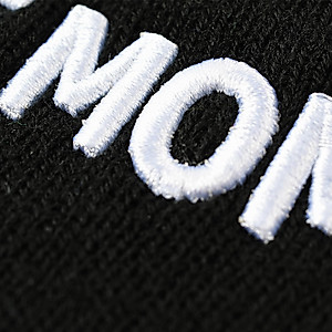 Funny Gifts for Dad from Daughter Son Fathers Day Beanie Winter Hat Christmas Stocking Stuffers for Men Daddy Step Dad Him Black