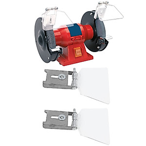 Garosa 2Pcs Small Bench Grinder Shield 125/150/200/250 Grinder Eyeshield 304 Stainless Steel Grinder Cover Case Tool Shield Attachment Accessories