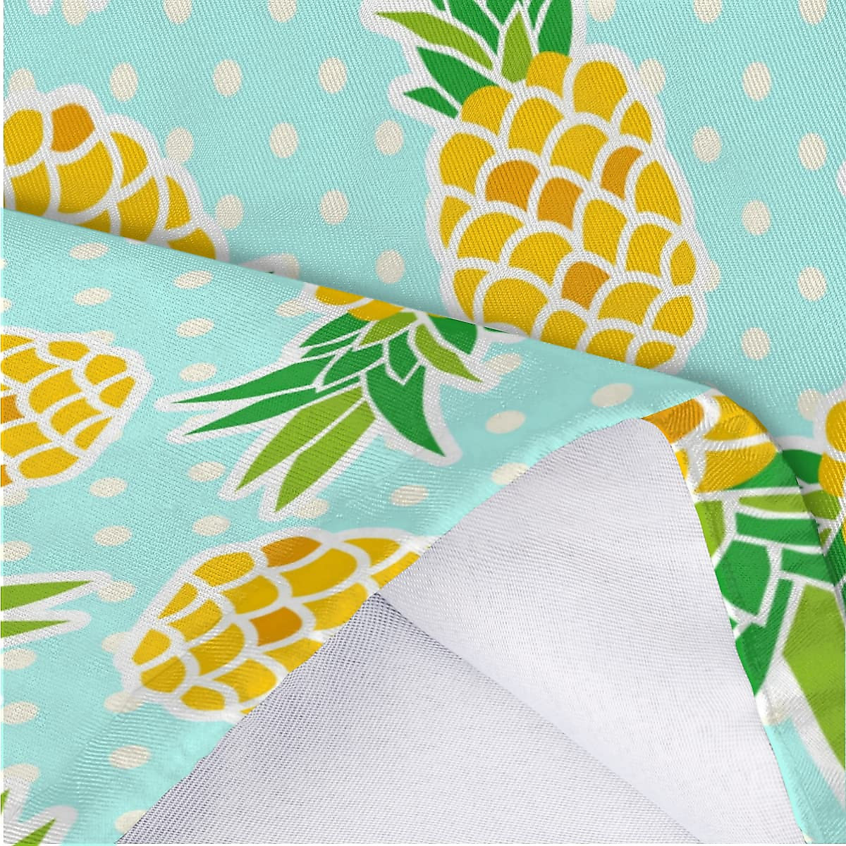 Fruit Pineapple Plastic Bag Holder, Polka Dot Grocery Bag Storage Holder Garbage Shopping Bag Trash Bags Organizer for Kitchen Home