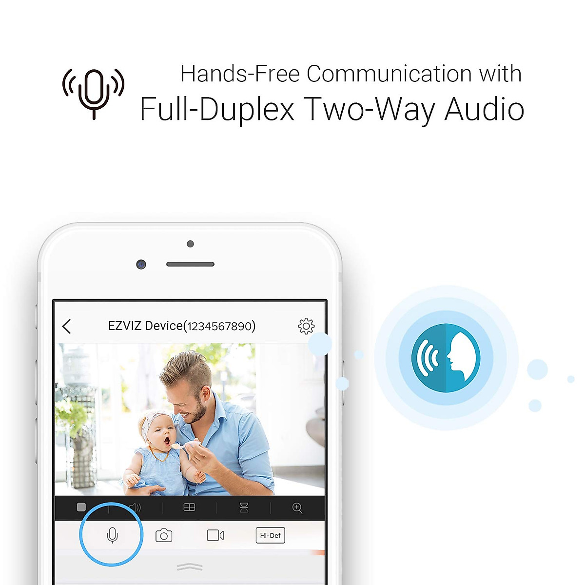 EZVIZ Indoor Security Camera 1080P WiFi Baby Monitor, Smart Motion Detection, Two-Way Audio, 40ft Night Vision, Works with Alexa & Google Assistant(C1C)