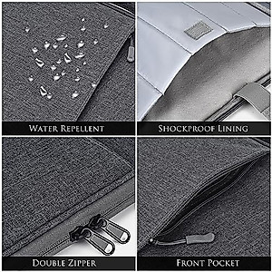 13 Inch Tablet Sleeve iPad Case Carrying Bag for iPad Pro 12.9 inch M2 & M1, 13 Inch iPad Pro M4 2024 & iPad Air M2, Surface Pro 10/9/X,12.4" Galaxy Tab S9, Space Grey