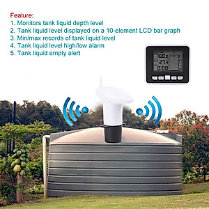 Ultrasonic Liquid Depth Level Meter Water Level Temperature Sensor
