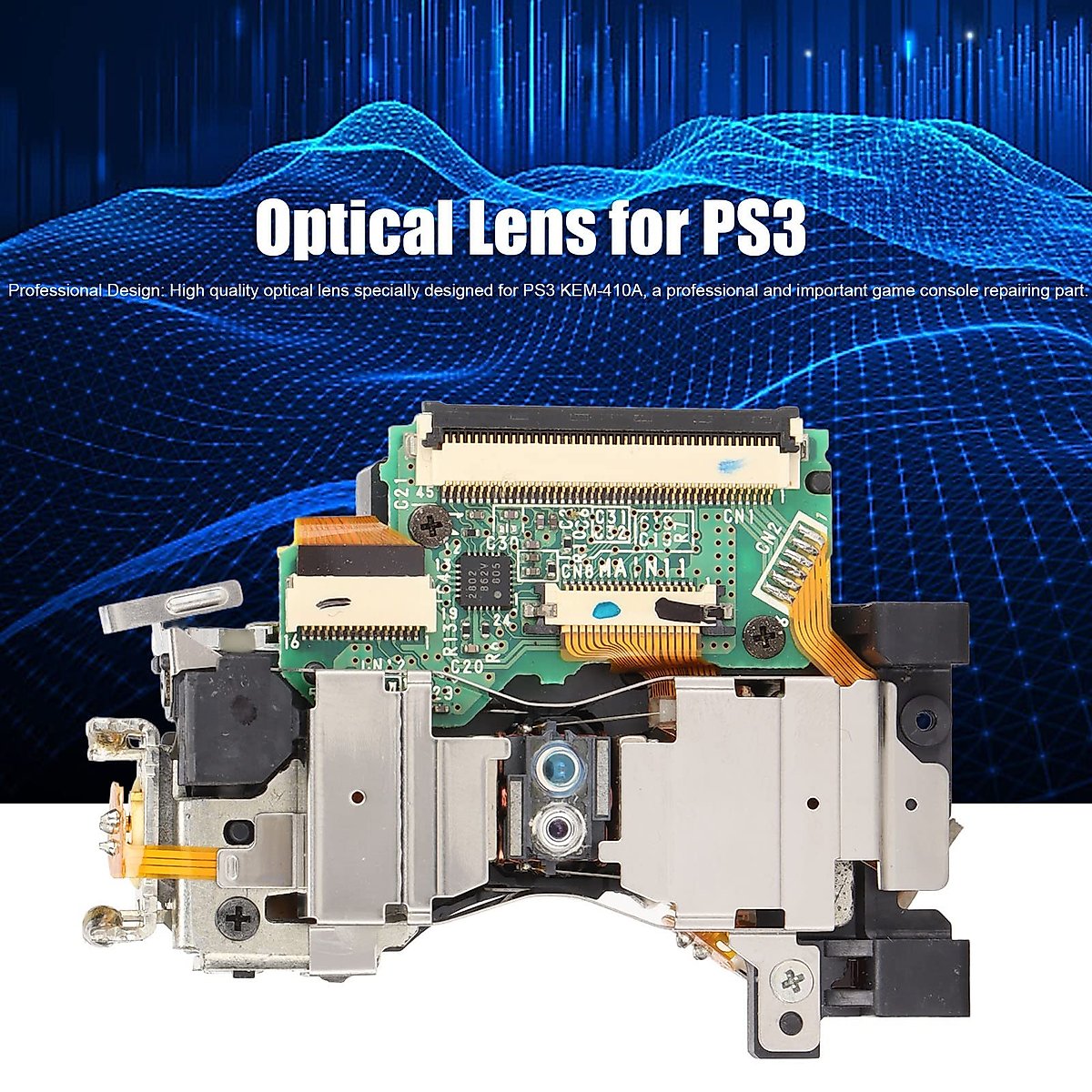 Zyyini Game Console Lens for PS3, Game Console Optical Lens Replacement,Easy to Use,Game Machine Repairing Lens Replace,for KEM‑410A