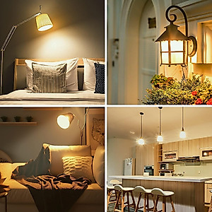 YJDWJGDU LED Corn Light Bulb E26/E27 Base 80W Equivalent 900 Lumen 3000K Warm White 7W Non-dimmable LED Corn Bulbs Pack of 4