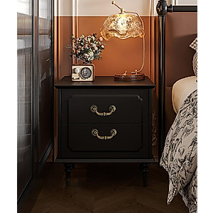 TIECA.HW 4Pcs Antique Brass Bail Drop Cabinet Pulls, 4-1/4" Hole Centers, Antique Bronze Distressed Dresser Drawer Handles Retro Brass Furniture Hardware for Kitchen Bathroom Office