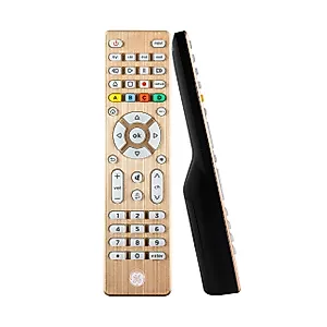 GE Universal Remote Control, Samsung TV Remote, Universal TV Remote for Roku TV, Vizio, LG, Sony, Sharp, Roku, Apple TV, TCL, Panasonic, Smart TVs, Streaming Players, Blu-ray, DVD, 4-Device, Gold