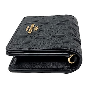 Coach Signature Leather Mini Wallet on a Chain Style No. C7361 Black