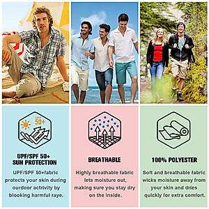 Women's UPF 50 Long Sleeve Safari Shirts,Sun Protection Quick Dry Outdoor Fishing Hiking Gardening Shirt,F5026,Khaki,L