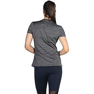 icyzone Workout Running Tshirts for Women - Fitness Athletic Yoga Tops Exercise Gym Shirts (Pack of 3) (XL, Charcoal/Burgundy/Turf Green)