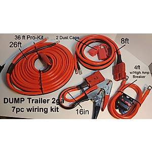 2Ga Permanent Installation 7pc Dump Trailer/Winch Kit 36ft Universal kit