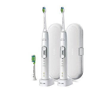 PHILIPS Sonicare 6100 ProtectiveClean Rechargeable Toothbrush, White (2 pk.)