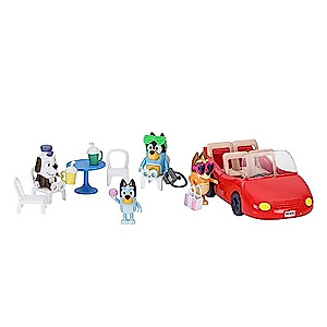 Bluey Vehicle and 4 Figure Pack, Escape Convertible with Four 2.5 Inch Figures, 9 Accessories and Sticker Sheet | Amazon Exclusive