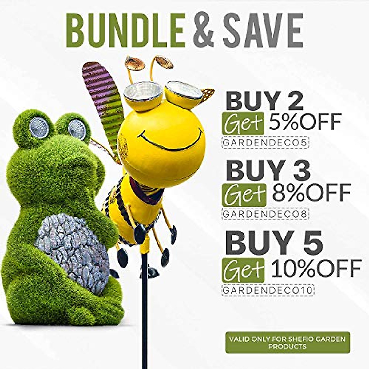 Garden Statue of Frog with Solar Light Eyes - Outdoor Spring Decoration - Garden Frog Figurine for Patio, Balcony, Yard, Lawn Ornament - Unique Housewarming Gift