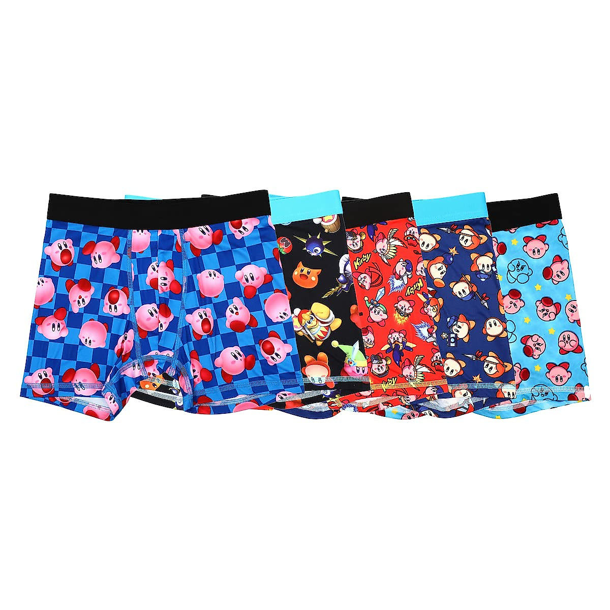 Kirby Character Print Multipack Boy's Boxer Briefs-Size-10 Multicolored