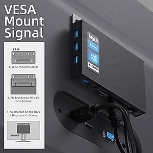 MeLE Quieter2D Fanless Mini PC Window11 Home, Celeron N4000 4GB/128GB Small Desktop, Support M.2 SSD, Dual HDMI 4K,igabit Ethernet on Home IoT