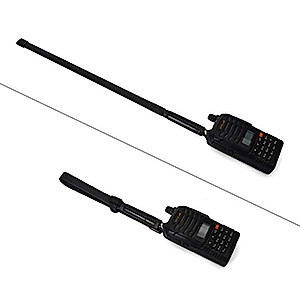 HYS BNC CS Tactics Antennas Foldable Dual Band 2m/70cm Antenna Compatible with 144/430Mhz Cobra Midland Uniden Handheld/Portable BNC Radio