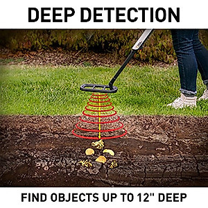 NATIONAL GEOGRAPHIC PRO Series Metal Detector - Ultimate Treasure Hunter with Pinpointer, Large Waterproof 10" Coil - Lightweight and Collapsible for Easy Travel (Amazon Exclusive)