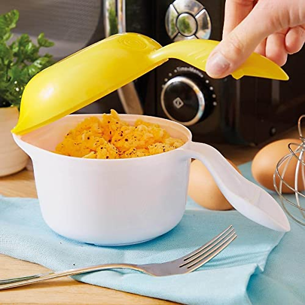 Microwave Scrambled Egg & Omelette Cooker, Fast, Delicious Microwaveable Eggs- As Seen On TV