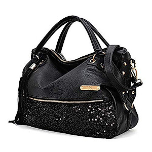 Cayla Women Leopard Print Shoulder Bag Totobag Large Hobo Purse with Tassel (Leopard Print)