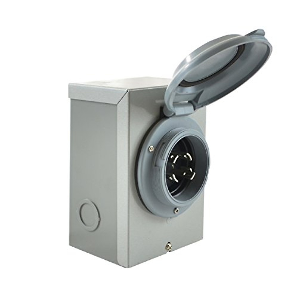 Conntek 80601-GYBX 30 Amps 125/250 Volts Power Inlet Box, For Generators Up to 7,500 Watts, Grey Cap