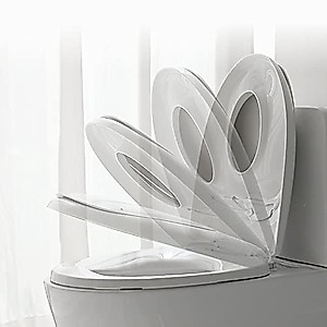 DURI 3.0 Toilet Seat with Built in Potty Training Seat, Slow-Close, Toilet Training Potty Seat, Removable (Sky)