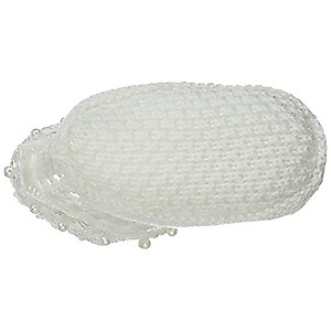 Jefferies Socks Baby Girls' Newborn Daisy Pearl Bootie, White