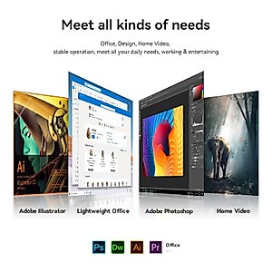 Beelink Mini S12 Mini PC, 12th Intel Alder Lake- N95 (4C/4T, up to 3.4GHz), 8GB DDR4 256GB PCIEx1 SSD, Mini Desktop Computer Support 4K@60Hz Dual Display/BT 4.2/WiFi 5/USB 3.2/Gigabit Ethernet