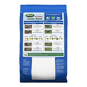 Scotts Turf Builder Sun and Shade Mix for Extreme Conditions including Full Sun and Dense Shade, 7 lbs.