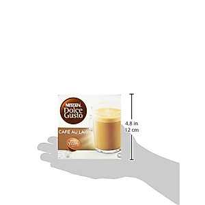 Dolce Gusto Nescafe Coffee Pods, Cafe Au Lait, 16 Count, Pack of 3