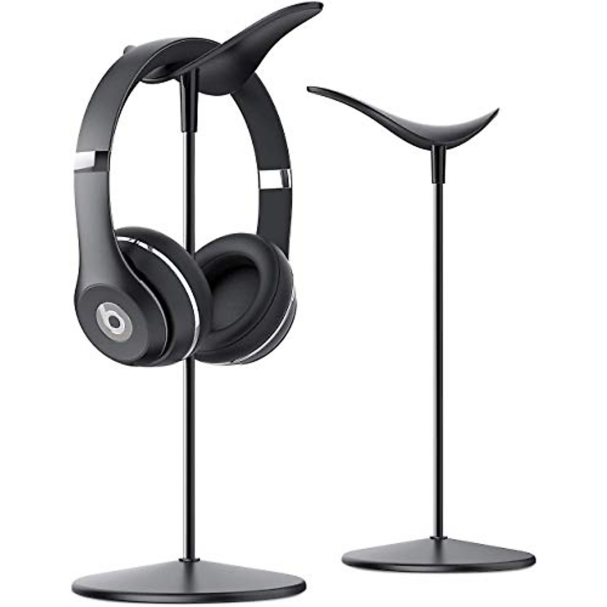 Lamicall Headphone Stand, Desktop Headset Holder - Desk Earphone Stand, for All Headsets Such as Airpods Max, HyperX Gaming Headphones, Beats/Sony/Sennheiser Music Headphones - Black