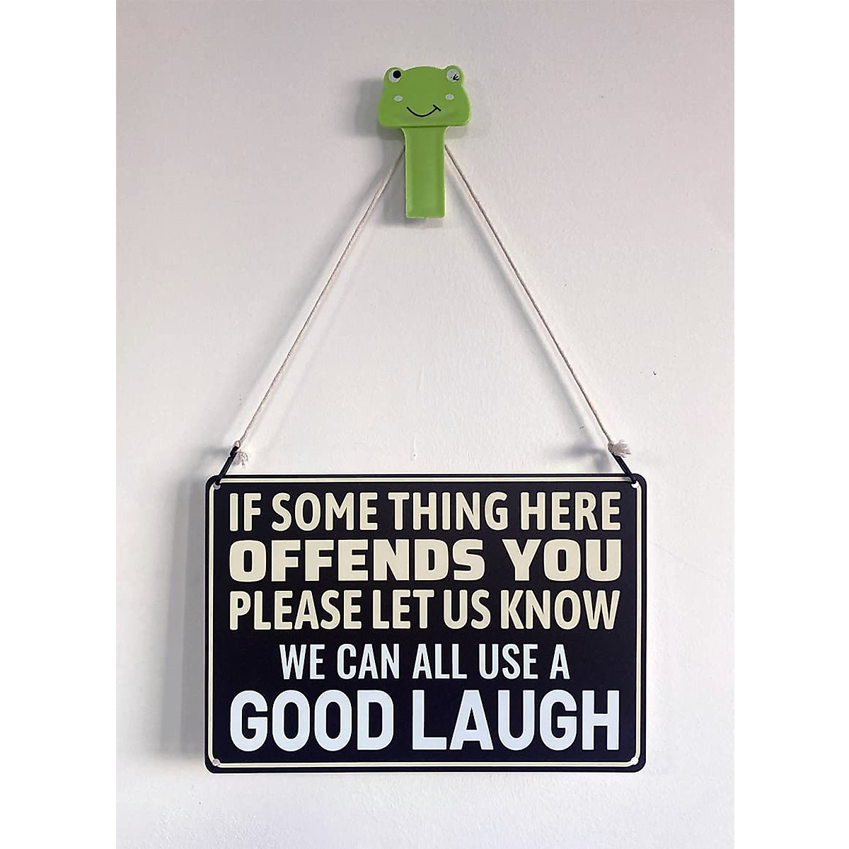 Bestylez Funny Metal Sarcasm Sign Decor For Man Cave, Home, Bar, Farm, Fence, Camper, Parking, Archery - If Some Thing Here Offends You 12 x 8 Inch (115)