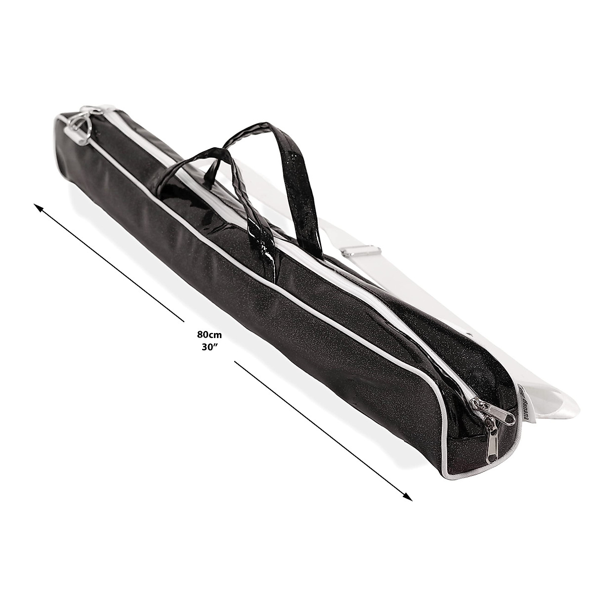 HIP BANANA Twirling Baton Case - Holds 28 Inch Batons - Carry Accessory for Marching Band, Gymnastics, Twirling, Majorette - Waterproof - Complete with Drawstring Gym Bag