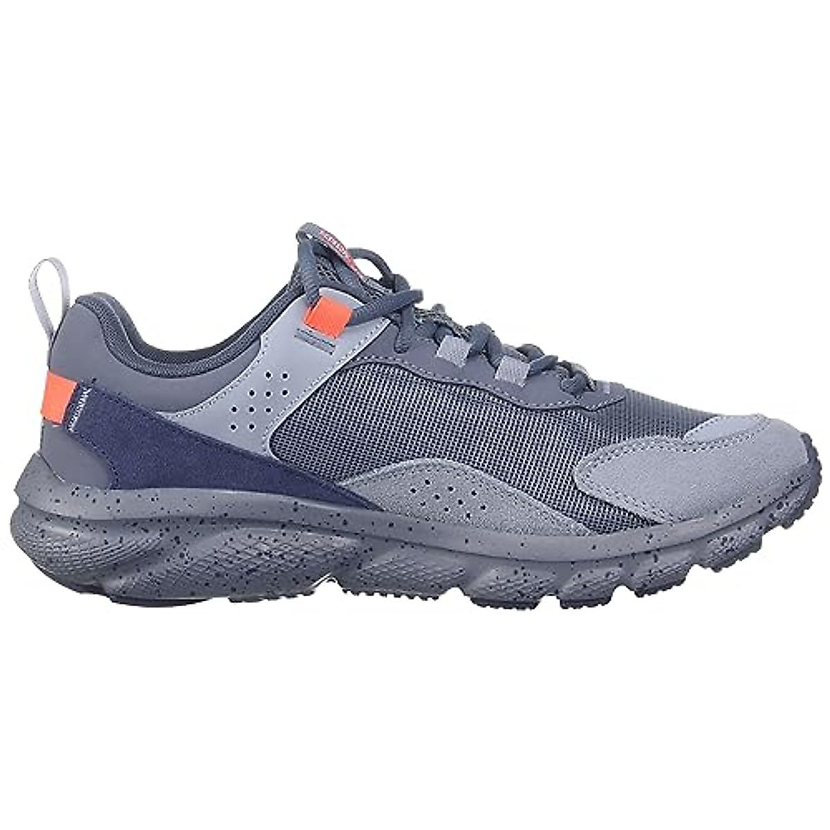 Under Armour Men's Charged Verssert Speckle Running Shoe, (102) Gravel/Downpour Gray/After Burn, 10.5
