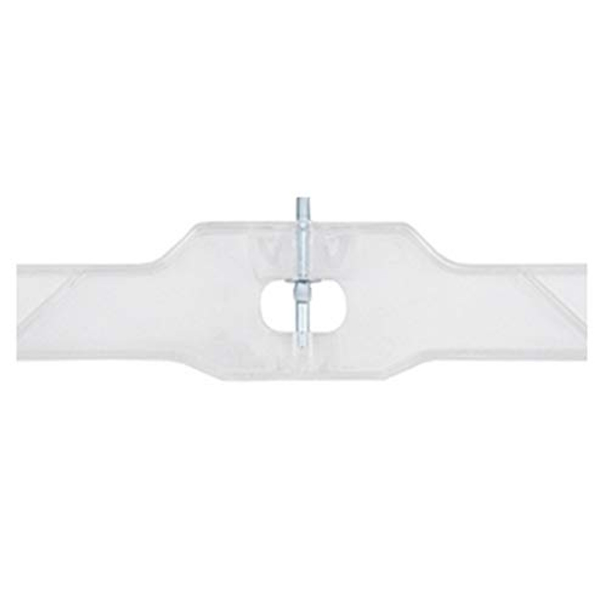 NAHANCO 610RCLH Plastic Baby/Infant Size Skirt/Pant Hangers, Long Metal Swivel Hook and Pinch Clips, Heavy Weight, 9", Clear (Pack of 100)