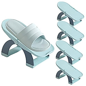 Shoe Slots Organizer - Double Layer Shoe Stacker for Closet Organization | Adjustable Shoe Storage Rack for Home Living Room Bedroom Dorm Apartment Emole