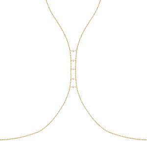 Body Chain for Women, Beach Bikini Bra Chain, sexy Gemstone Body Jewellery, Layered Gold Waist Chain